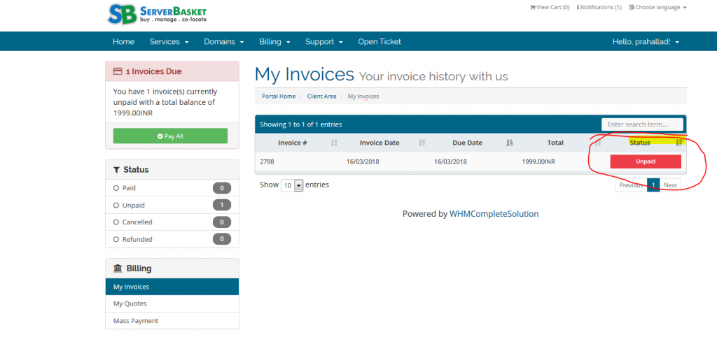 How To Use EBS Payment Method - Serverbasket Help