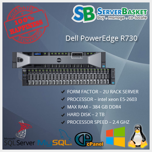 Dell PowerEdge R730 Server buy online at very low price | Free shipping