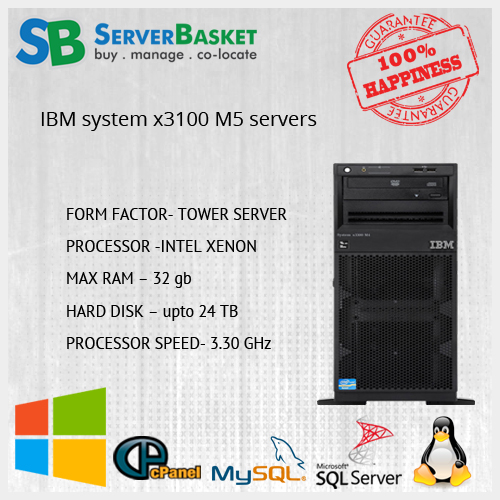 Buy Dealer IBM x3100 M5 Server Online In India At Low Cost