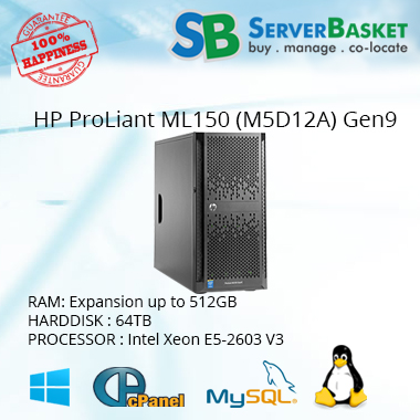 HP Proliant ML350 GEN 9 5u tower server for low price